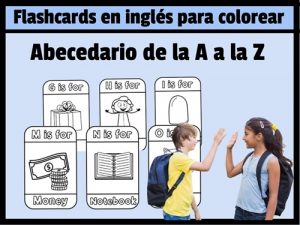 Flashcards del abecedario en inglés para imprimir y colorear | Apuntes ...