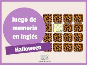Juego de memoria de Halloween en inglés | Apuntes de inglés