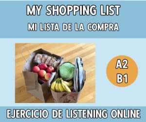 Listening de inglés de la lista de la compra (English Listening - My ...