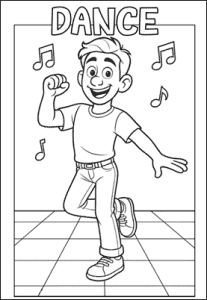 Dibujos para colorear de verbos en inglés | Apuntes de inglés